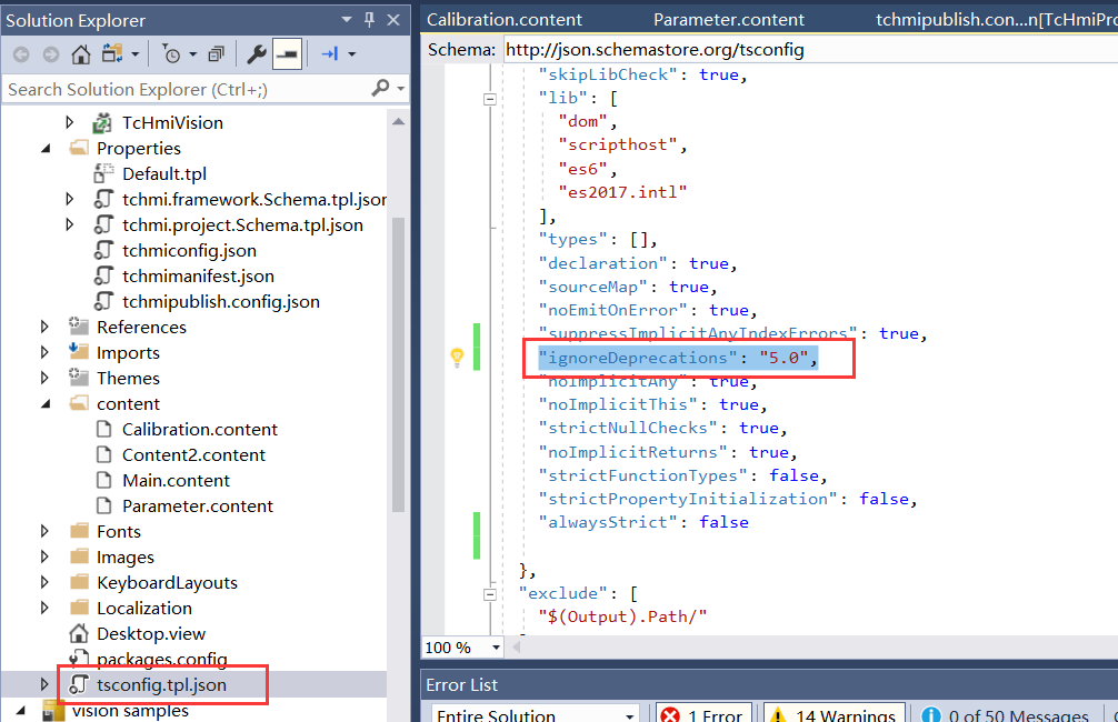 Twincat Hmi 常见问答 Twincat Hmi生成项目或者发布时报错：build Option Suppresslmplicitanylndexerrors Is